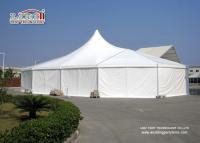 China White High Peak Tents Wind Resistant , Custom Party Dome Tent for sale