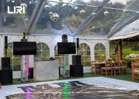 China 12M Length Luxury Wedding Tents Waterproof Clear PVC Roof Frame Outdoor Party Tents for sale