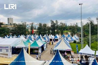 China DIN4102 Pagoda Outdoor Event Tents With Colorful PVC Sidewall for sale
