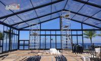 China UV Resistant Fire Retardant Party Event Tent With Glass Sidewall for sale