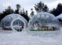 China Luxury Event Geodesic Dome Tents Transparent PVC Cover Steel Frame for sale