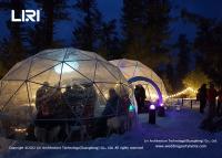 China Luxury Event Geodesic Dome Tents Transparent PVC Cover Steel Frame for sale