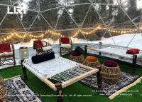 China Luxury Event Geodesic Dome Tents Transparent PVC Cover Steel Frame for sale