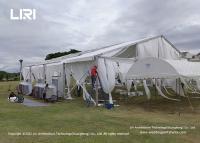 China Cfm Outdoor Wedding Tent Ceiling Roof Lining And Curtain With Clear Windows for sale