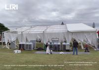 China Cfm Outdoor Wedding Tent Ceiling Roof Lining And Curtain With Clear Windows for sale