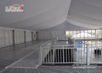 China 10x20m Luxury Outdoor Party Double Decker Tents 2 Floors with Glass Wall &Linings Curtains for sale
