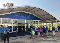 China 1000 People Party Tent Outdoor Event Tent With Glass Wall  20x50m Aluminum Tent for sale