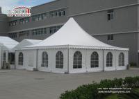 China 25x80m Transparent Color  Aluminum  Marquee Second Hand Gazebos With Chandeliers 2000 Capacity for sale