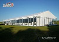 China Block Out White Marquee Tent With Glass Walls And ABS Walls For Outdoor Events for sale