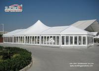 China Conference High Peak Tents Tent Flame Retardant With Wooden Floor for sale