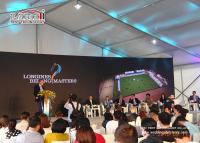 China Luxury Outdoor Event Tents 1500 People , Arcum Glass Wall Tent for sale