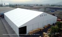 China DIN4102 Fire Retardant Outdoor Warehouse Tent With PVC Sidewall for sale