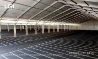 China DIN4102 Fire Retardant Outdoor Warehouse Tent With PVC Sidewall for sale