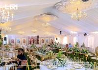 China Commercial Luxury Wedding Tents Permanent 12m Span Marquee Party Event Tents for sale
