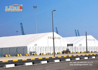 China 2000 Capacity  Aluminum Frame Outdoor Exhibition Tents 25m x 80m with Wind Resistant PVC for sale
