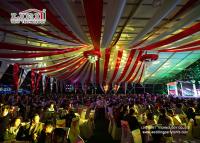 China 1000 People Capacity Elegant White Wedding Tent With Decoration Roof Lining For Parties for sale
