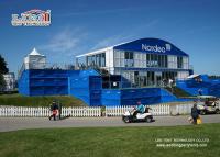 China Dome Double Decker Marquee Tents With Print Logo and Glass walls used for golf events for sale