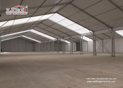 China 20X80m White Aluminum and PVC Warehouse Tent for Temporary Storage Structures for sale