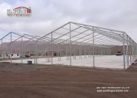 China Portable Large Clear Span Warehouse Tents Aluminum Material Structure With Sandwich Panel for sale