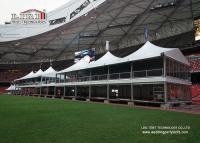 China Double Decker Exhibiiton Event High Peak Tents With Glass ABS Walls for sale