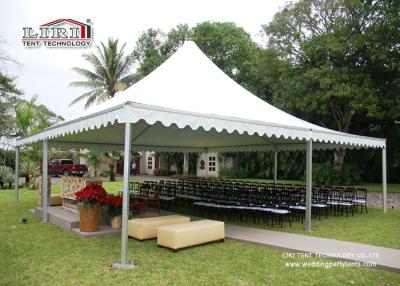 China 10X10m White Wedding Pagoda Tents With PVC Fabric for 100 People Weddings for sale