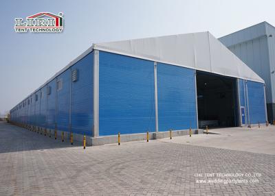 China Aluminum and PVC Outdoor Warehouse Tents With Steel Sandwich Hard Wall for sale