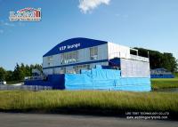 China 40M Arched Roof Outdoor Exhibition Tents With 8M Side Height And Glass Wall For Asia Show for sale