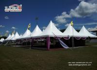 China 5X5M White Outdoor Event Tents With High Peak for Catering and Wine Festival for sale
