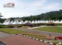 China 5X5M White Outdoor Event Tents With High Peak for Catering and Wine Festival for sale