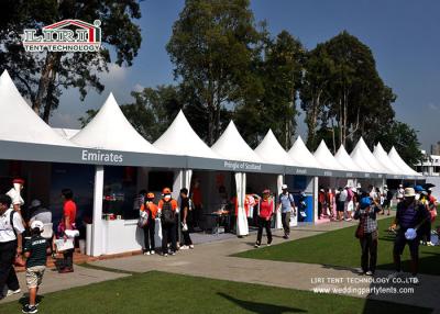 China 5X5M White Outdoor Event Tents With High Peak for Catering and Wine Festival for sale
