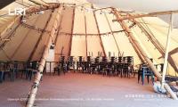 China Outdoor Large Tipi Tent For Glamping Canvas Camping Tent for sale