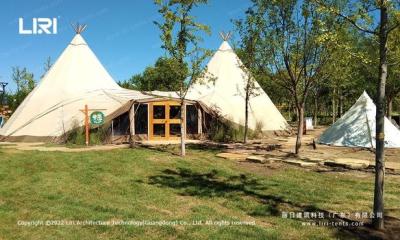 China Outdoor Large Tipi Tent For Glamping Canvas Camping Tent for sale