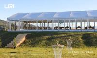 China Water Resistant Glass Wall Outdoor Event Tents 6061 Aluminium Profile for sale