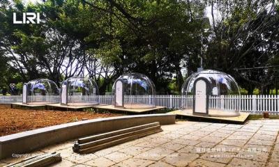 China Garden Crystal House Dome Glamping Tent For Resort for sale