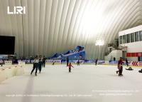China Safety Air Supported Inflatable Membrane Structure Dome Building Ice Hockey Hall for sale