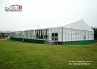 China White Aluminum and PVC Luxury Wedding Tents with Solid Sidewalls for 500 People Capacity Weddings and Parties for sale