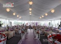 China 500 People Luxury Wedding Tents with Roof Lining and Curtains for Weddings and Parties for sale