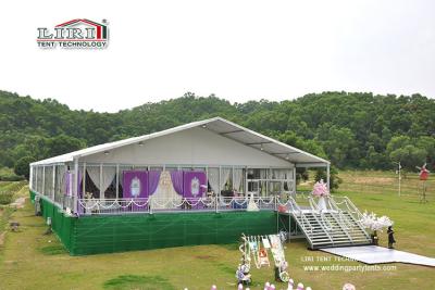 China 500 People Luxury Wedding Tents with Roof Lining and Curtains for Weddings and Parties for sale