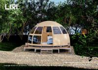 China Wooden Structure Panorama Dome Tent Luxury Glamping Tent for sale