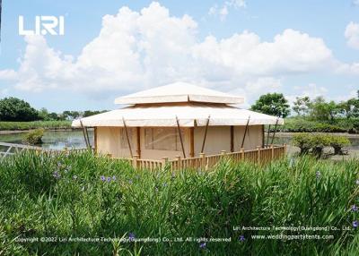 China Outdoor Waterproof Luxury Pattaya Glamping Hotel Tents Double Roof Design for sale