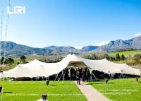 China Large Khaki Color 200 Seated Outdoor Stretch Tents for Carnival Wedding Beach Party for sale