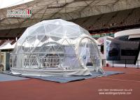 China Transparent Half Sphere Tent Used for Outdoor Sport Event with High Quality Steel and PVC material for sale