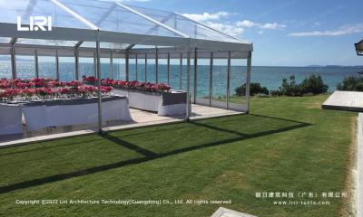China Outdoor Event Party Transparent PVC Wedding Tent 100km/hour Wind Loading for sale