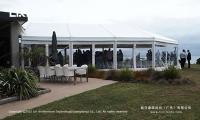 China Outdoor Glass Sidewall Event Party Tent With Aluminum Alloy Frame for sale