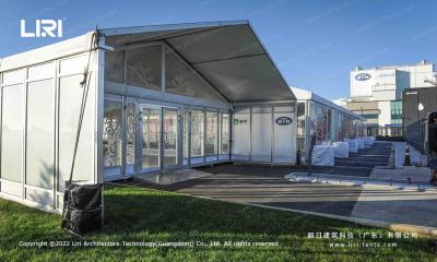 China Outdoor Glass Sidewall Event Party Tent With Aluminum Alloy Frame for sale