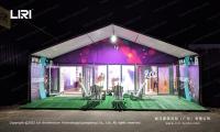 China Outdoor Glass Sidewall Event Party Tent With Aluminum Alloy Frame for sale