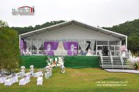 China 15m by 40m White PVC Waterproof Luxury Wedding Tents , White Wedding Reception Tent for sale