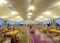 China 15m by 40m White PVC Waterproof Luxury Wedding Tents , White Wedding Reception Tent for sale