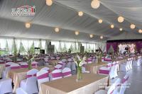 China 15m by 40m White PVC Waterproof Luxury Wedding Tents , White Wedding Reception Tent for sale