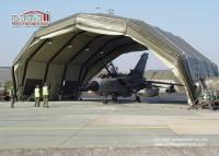 China 20M X 30M Portable Aluminum White Aircraft Hangar Tent for Military Helicopter and Fixed Wing for sale